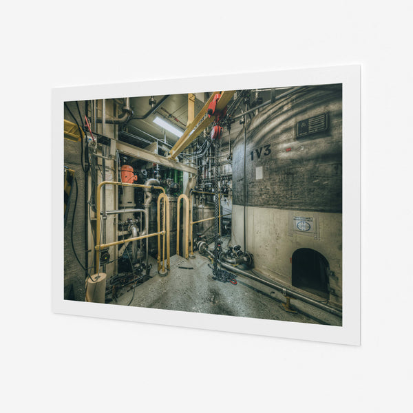 Basement D20 Plantroom - ANSTO HIFAR Industrial Science Art Print ...