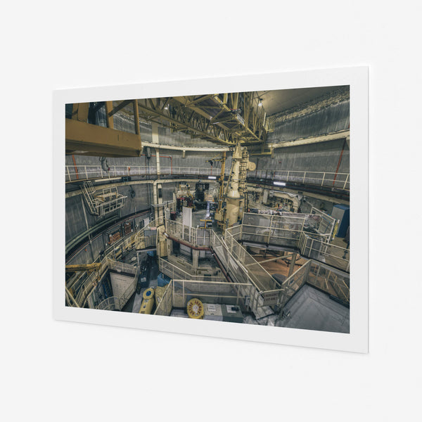 HIFAR Top Plate & Rig Flask – Industrial Science Print - Lost Collective